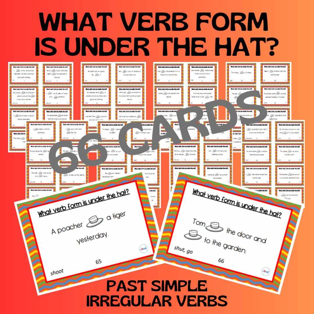PAST SIMPLE IRREGULAR VERBS CARD GAME - ideas4creative.English.lessons